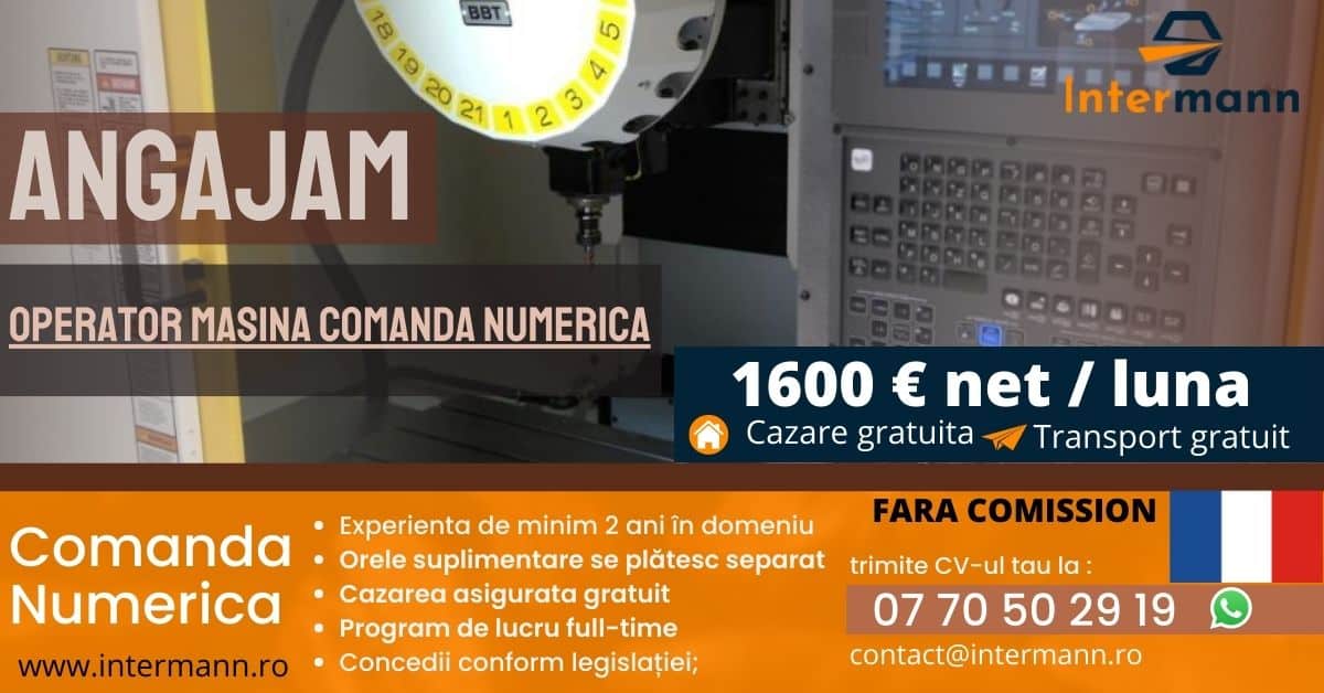 Operator de masina cu comanda numerica